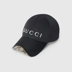 Gucci Cotton Canvas Baseball Hat - Black