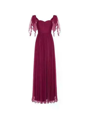 ROSERRY Off-shoulder Lace-up Maxi Dress