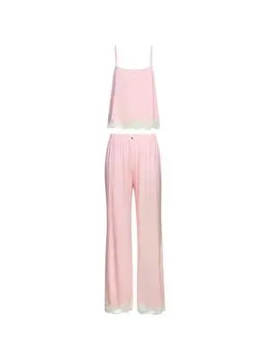 Karl Lagerfeld Lace-trim Pajamas Set - Pink