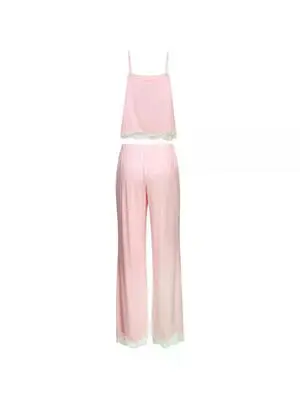 Karl Lagerfeld Lace-trim Pajamas Set