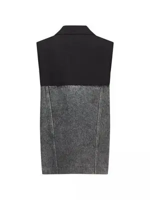 Karl Lagerfeld Tailored Denim-panel Waistcoat