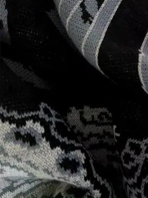 UMBRO Logo-intarsia Fringed Scarf