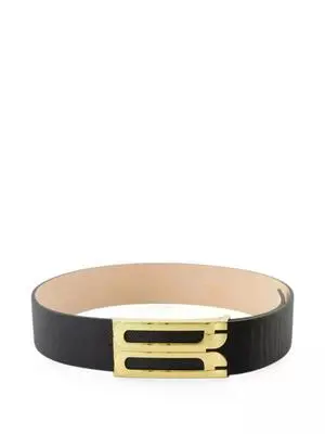 Victoria Beckham Jumbo Leather Belt - Black