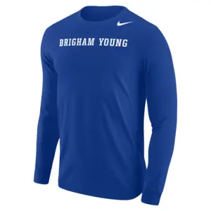 Nike Byu Cougars Football Long-sleeve T-shirt - Blue