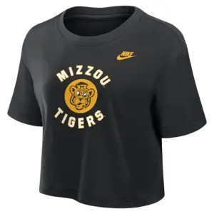 Nike Missouri Tigers Dri-fit Cropped T-shirt - Black
