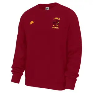 Nike Iowa State Cyclones Club Football Fleece Crew-neck Sweatshirt - Red
