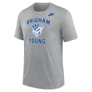Nike Byu Cougars Football Tri-blend T-shirt - Grey