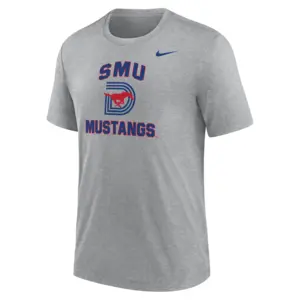 Nike Smu Mustangs Football Tri-blend T-shirt - Grey