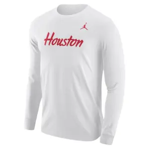 Nike Houston Cougars Football Long-sleeve T-shirt - White