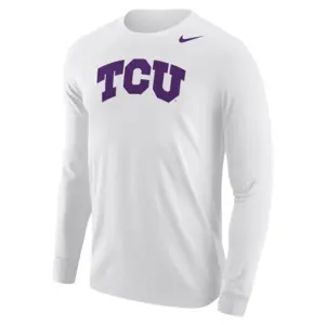 Nike Tcu Horned Frogs Football Long-sleeve T-shirt - White