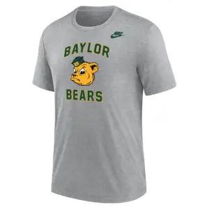 Nike Baylor Bears Football Tri-blend T-shirt - Grey