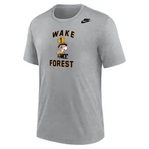 Nike Wake Forest Demon Deacons Football Tri-blend T-shirt - Grey