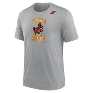 Nike Iowa State Cyclones Football Tri-blend T-shirt - Grey