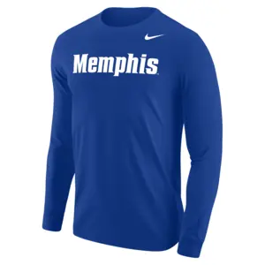 Nike Memphis Tigers Football Long-sleeve T-shirt - Blue