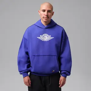 JORDAN Flight Wings Fleece Pullover Hoodie - Blue