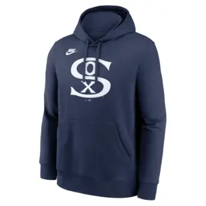 Nike Chicago White Sox Cooperstown Logo Club Men's Mlb Pullover Hoodie Blue
