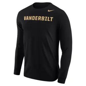 Nike Vanderbilt Commodores Football Long-sleeve T-shirt - Black
