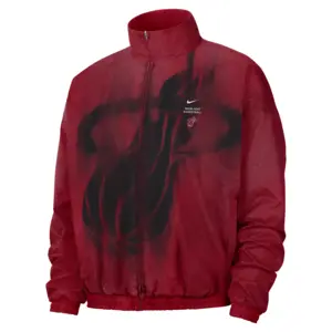 Nike Miami Heat Standard Issue Basketball Woven Jacket - Red