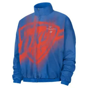 Nike Oklahoma City Thunder Standard Issue Basketball Woven Jacket - Blue