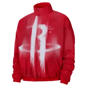 Nike Houston Rockets Standard Issue Woven Basketball Jacket - Red