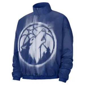 Nike Minnesota Timberwolves Standard Issue Basketball Woven Jacket - Blue