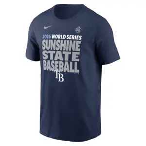 Nike Tampa Bay Rays 2026 World Series Participant Mlb T-shirt - Blue