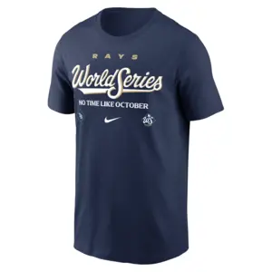 Nike Tampa Bay Rays 2026 World Series Participant Authentic Collection Mlb T-shirt - Blue