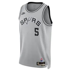 Nike Stephon Castle San Antonio Spurs Hardwood Classics Dri-fit Basketball Swingman Jersey - Grey