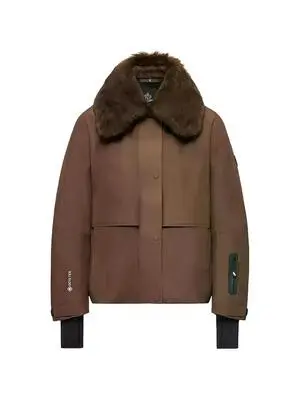 Moncler Caurel Shearling-collar Insulated Ski Jacket