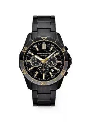 Armani Exchange Spencer Chronograph 42mm Watch - Black