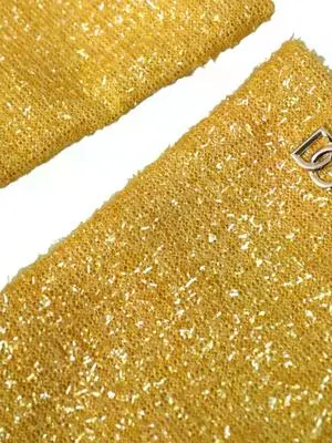 Dolce & Gabbana Sequined Logo-plaque Gloves