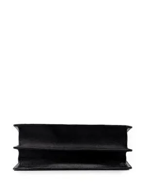 BVLGARI 20th Century Grained Calfskin Top Handle Bag Satchel