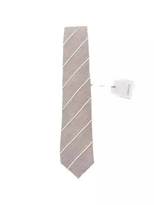 Corneliani Stripe-pattern Tie - Neutrals