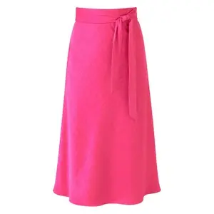 SACHA DRAKE Luxe Bias Midi Skirt