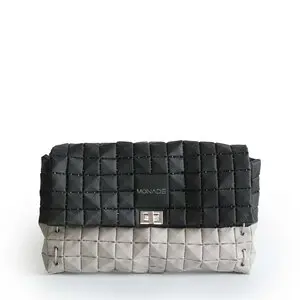 MONADE Clutch Bag Duo & Stone - Black