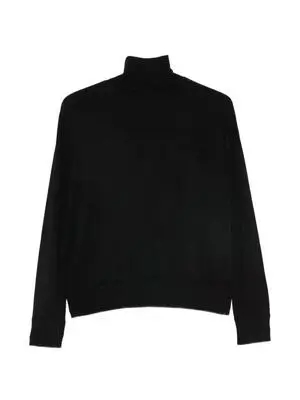 Patrizia Pepe Zip-neck Sweater - Black