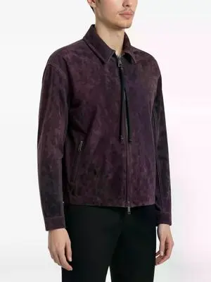 GIORGIO BRATO Zip-up Suede Jacket