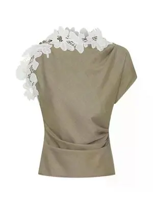 Anna Quan Meier Lace-trimmed Top