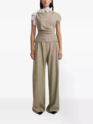 Anna Quan Meier Lace-trimmed Top