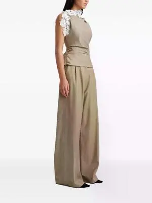 Anna Quan Meier Lace-trimmed Top