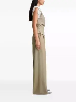 Anna Quan Meier Lace-trimmed Top