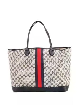 Gucci Ophidia Open Shopping Gg Coated Canvas Large Tote Bag