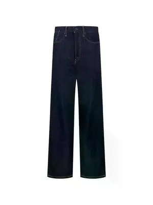 KURO Cinch-strap Straight-leg Jeans - Blue