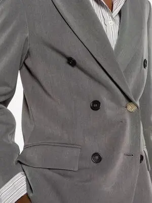 CARLA G. Double-breasted Peak-lapel Blazer
