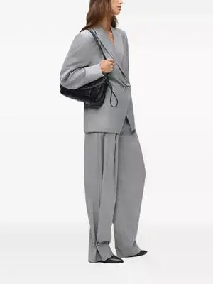 Karl Lagerfeld Pierced-detail Tailored Trousers