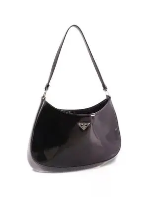 Prada Cleo Shoulder Bag Spazzolato Leather Medium Hobo Bag