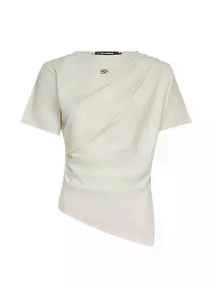 Karl Lagerfeld Asymmetric Draped T-shirt