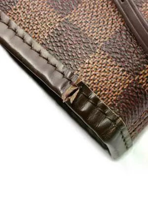 LOUIS VUITTON 2012 Mm Neverfull Damier Ebene Tote Bag - Brown