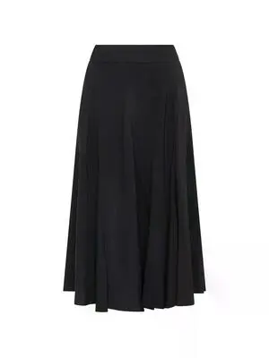 Malìparmi Spiral-cut Topstitched Midi Skirt