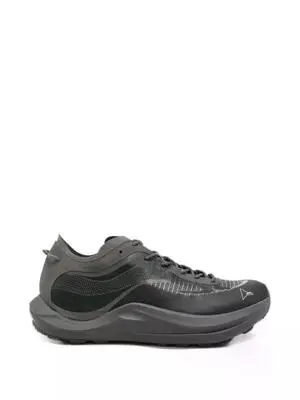 ROA Panelled Lace-up Sneakers - Grey